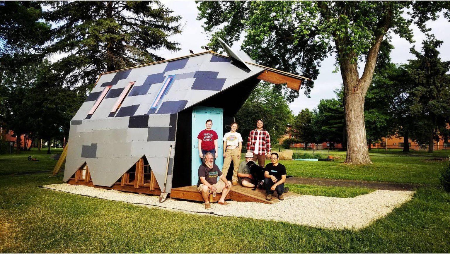 Aardvark shed_sculpture build team - Public Art Saint Paul